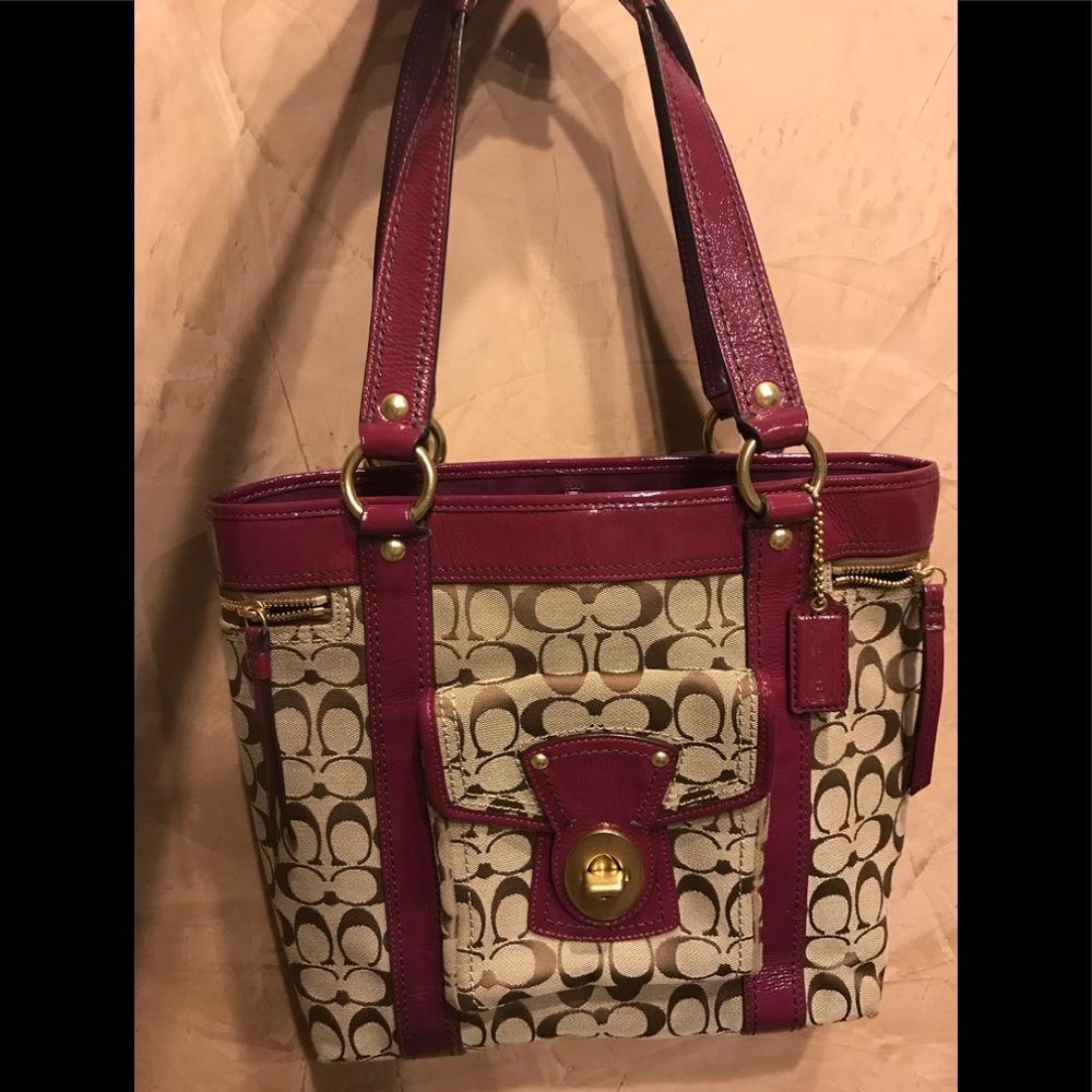 Coach Legacy Signature C Tote F12889 Authentic - Gem